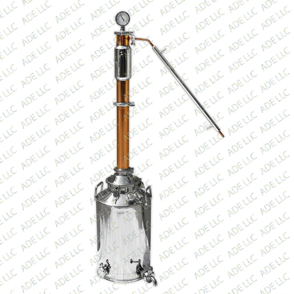13 Gallon Moonshine Still with 3" Copper & Stainless Reflux Column ...
